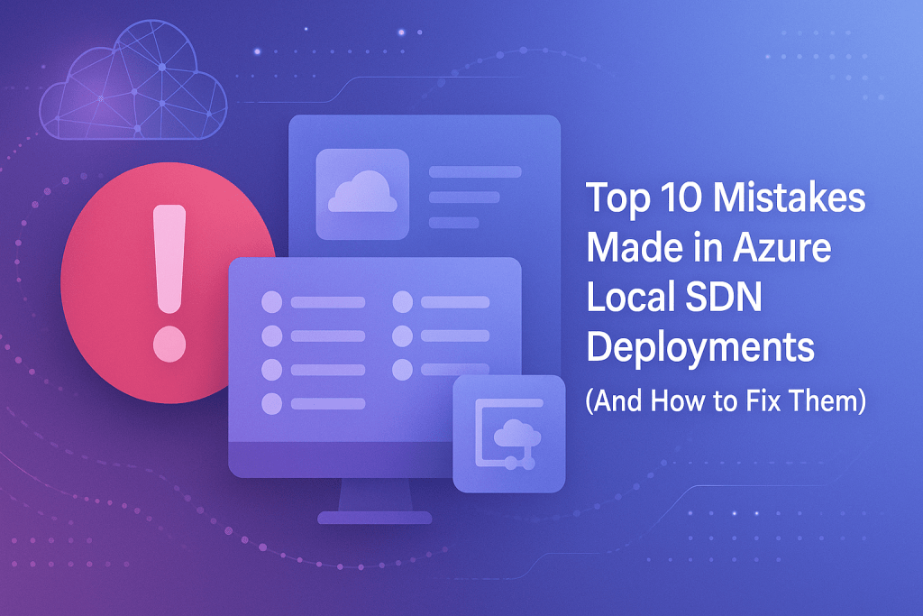 Top 10 Azure Local SDN Deployment Mistakes (And How to Fix Them)
