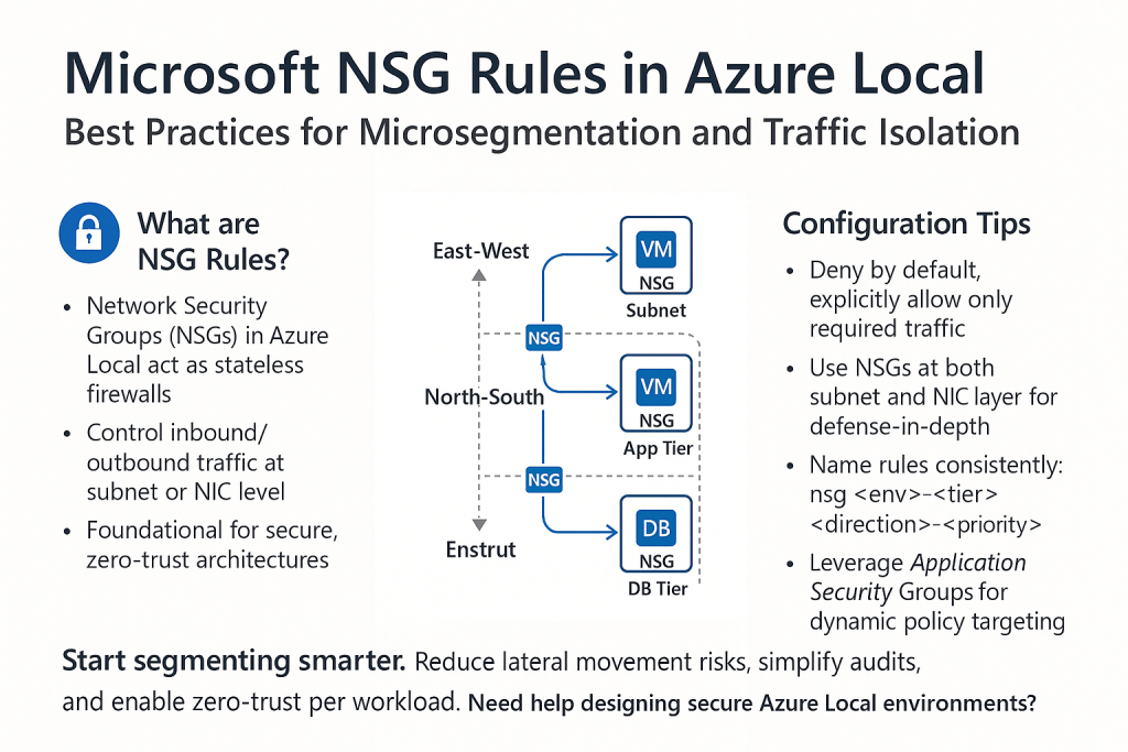 NSG Rules in Azure Local: Best Practices for Microsegmentation and ...